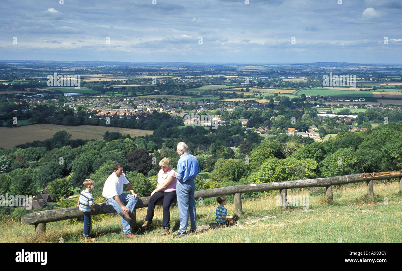 The view from Whiteleaf Hill on the Ridgeway National Trail near ...
