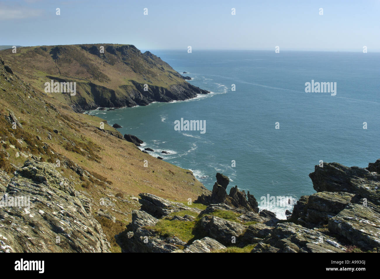 OFF Cove on the South West Coast Path between Bolt Head and Bolt Tail ...