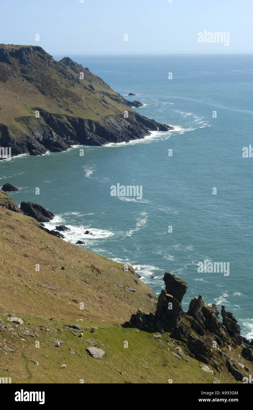 OFF Cove on the South West Coast Path between Bolt Head and Bolt Tail ...