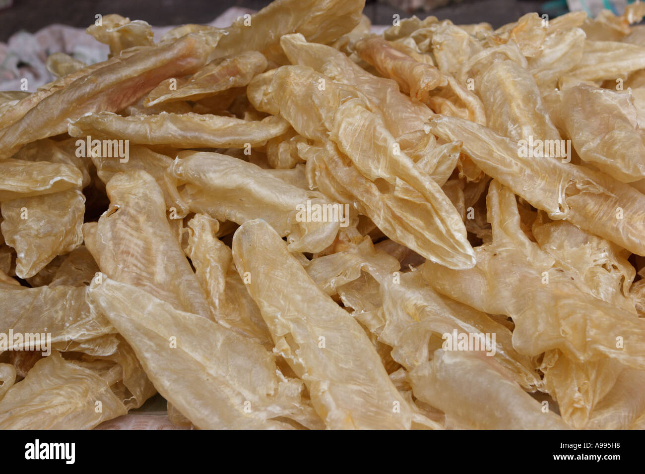 Market tai o lantau island fishing village dried fish hi-res stock ...