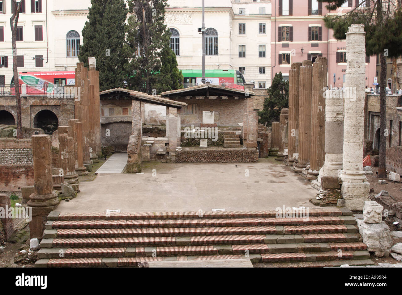 Area Sacra Di Largo Argentina Temple Rome Italy Stock Photo - Alamy