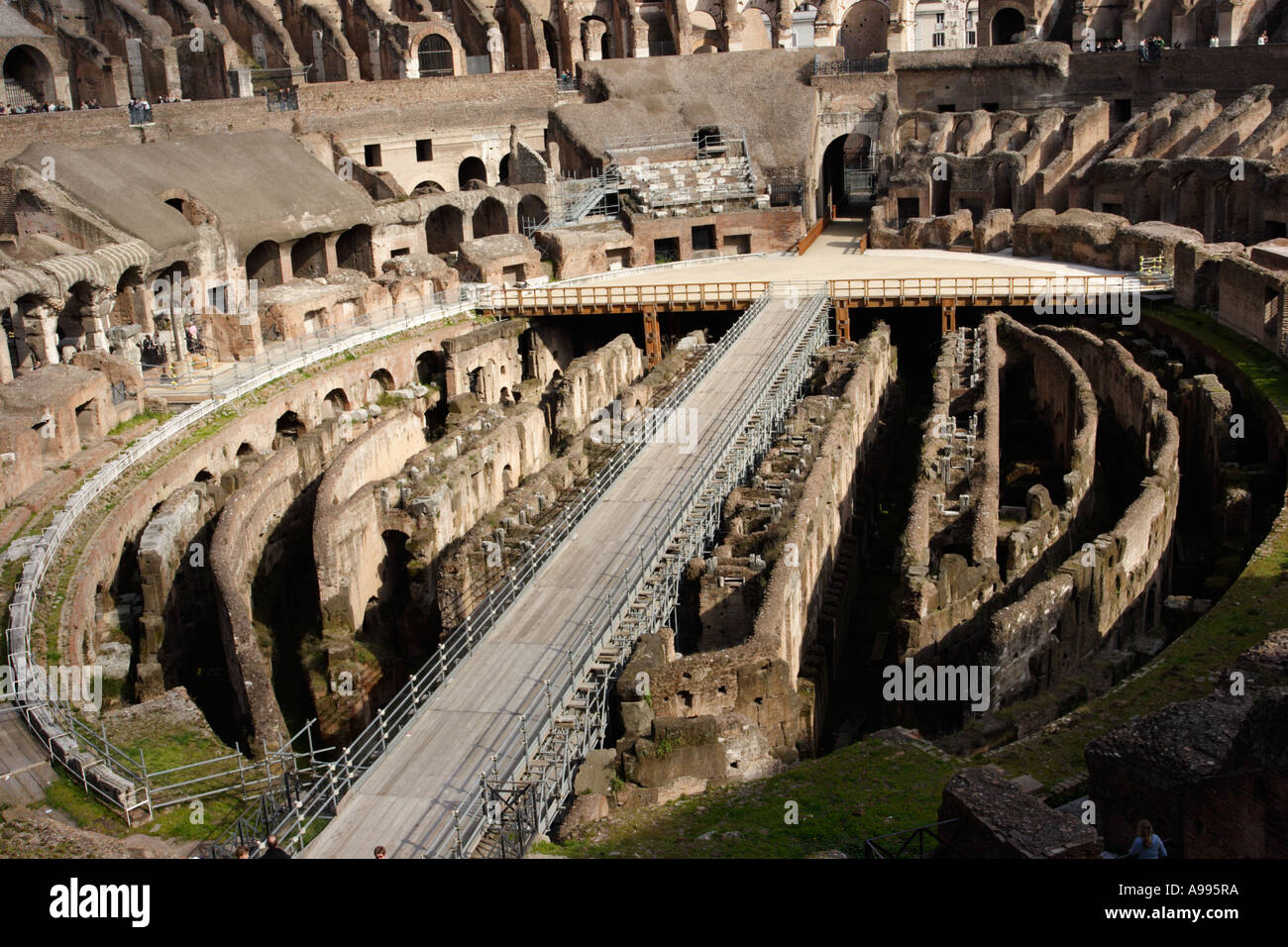 Interior Colosseum Rome Italy Stock Photo - Alamy