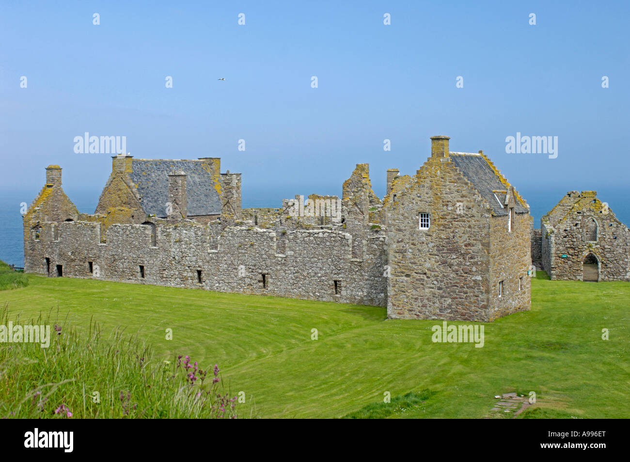 Dunnottar Castle on Clifftop overlooking the North Sea Stock Photo - Alamy