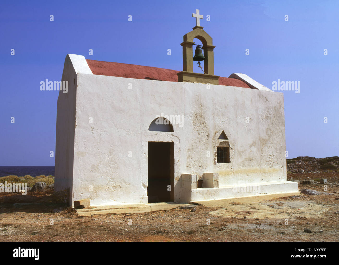 Church on the Beach Malia Crete Greece Stock Photo - Alamy