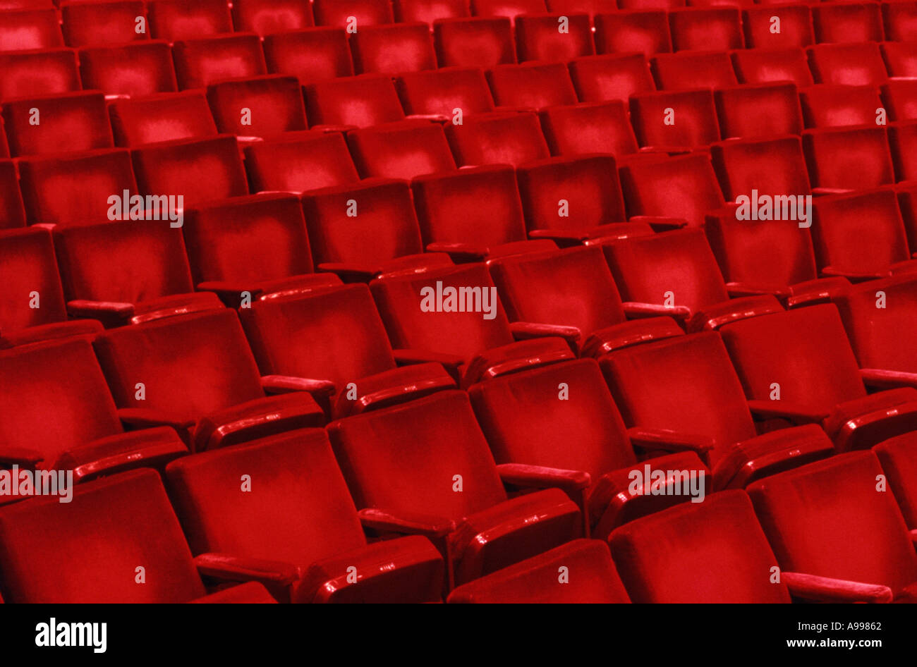 Red theater seating Stock Photo - Alamy