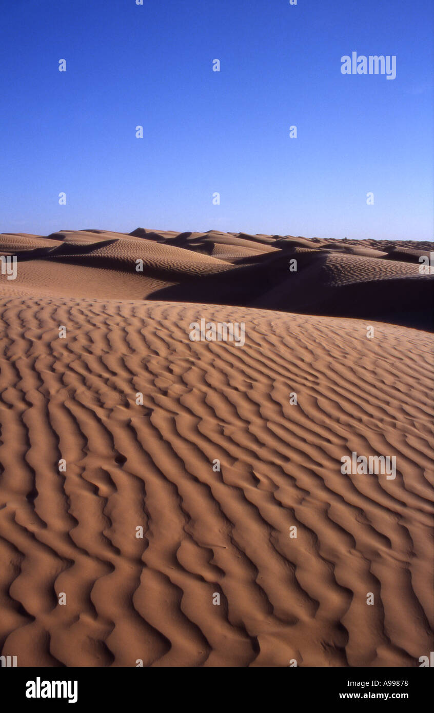 Tunisia The great sand dunes of the South Stock Photo - Alamy