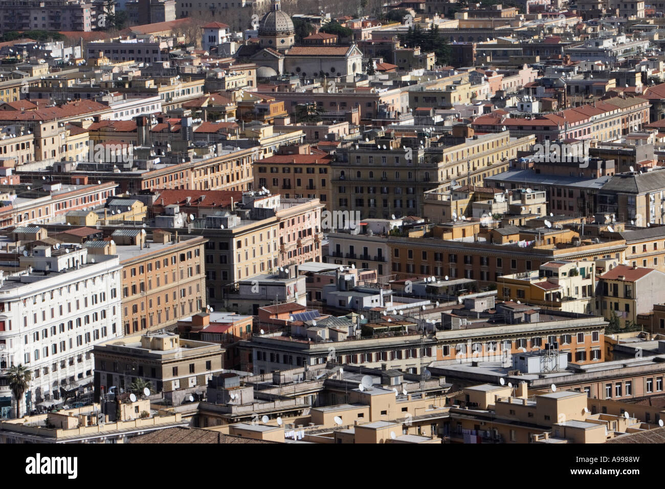 City overview roof tops rome hi-res stock photography and images - Alamy
