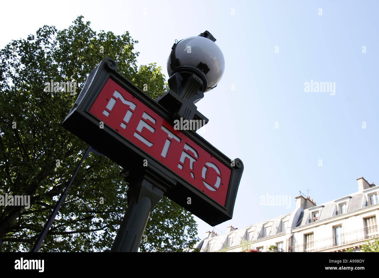 Paris Metro sign Stock Photo - Alamy