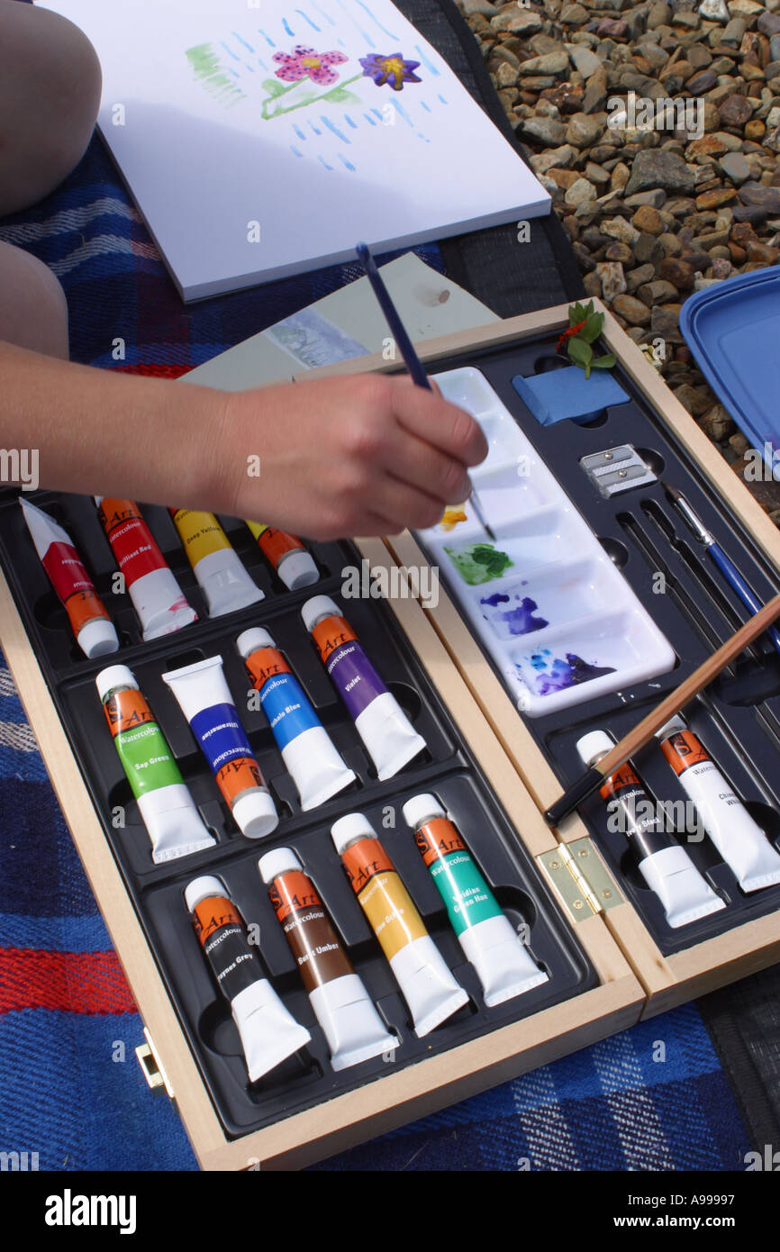 Water box paints hi-res stock photography and images - Alamy