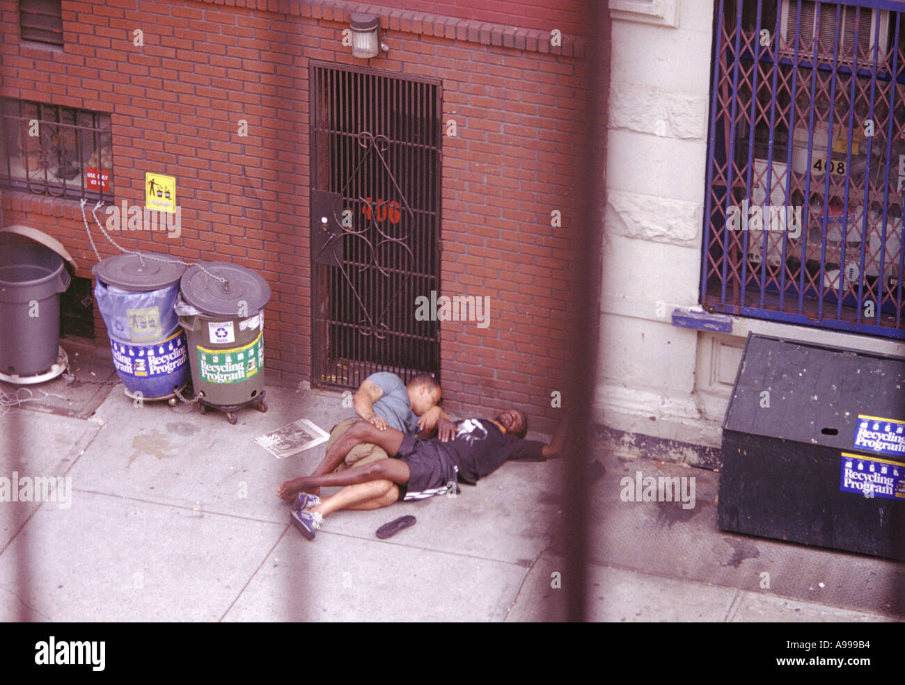 drunkards in New York 4 Stock Photo - Alamy