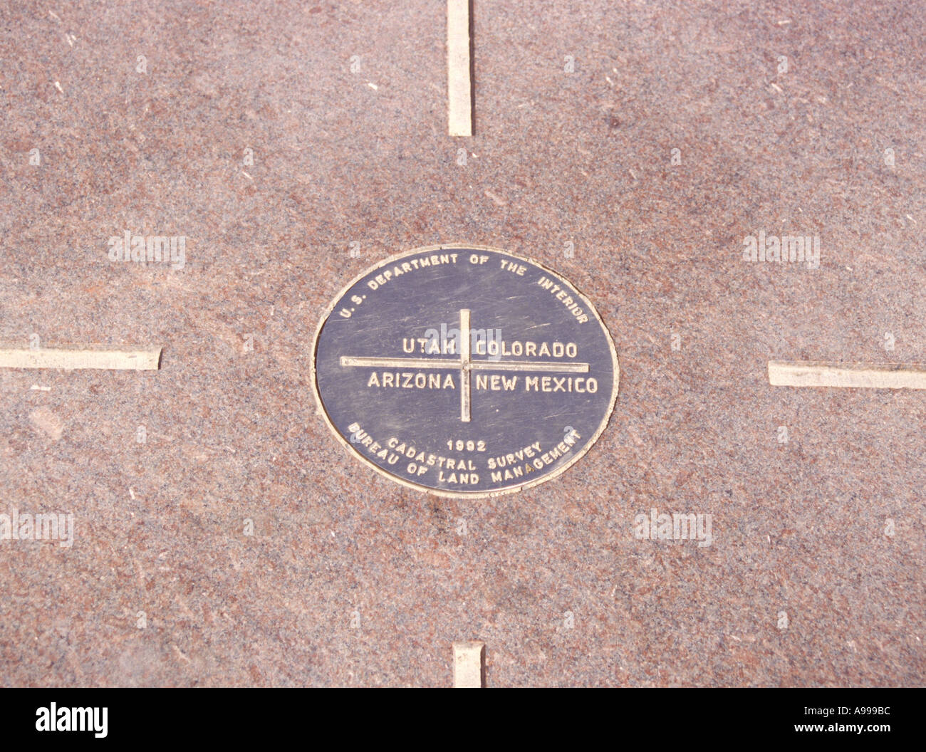 the Four Corners plate Stock Photo - Alamy