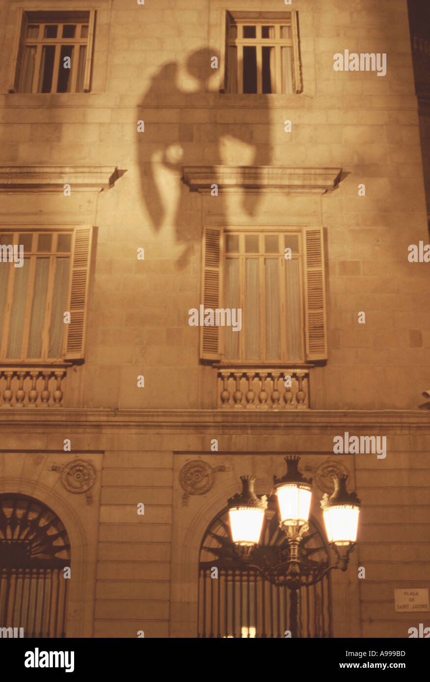 flying angel in Barcelona Spain Stock Photo - Alamy