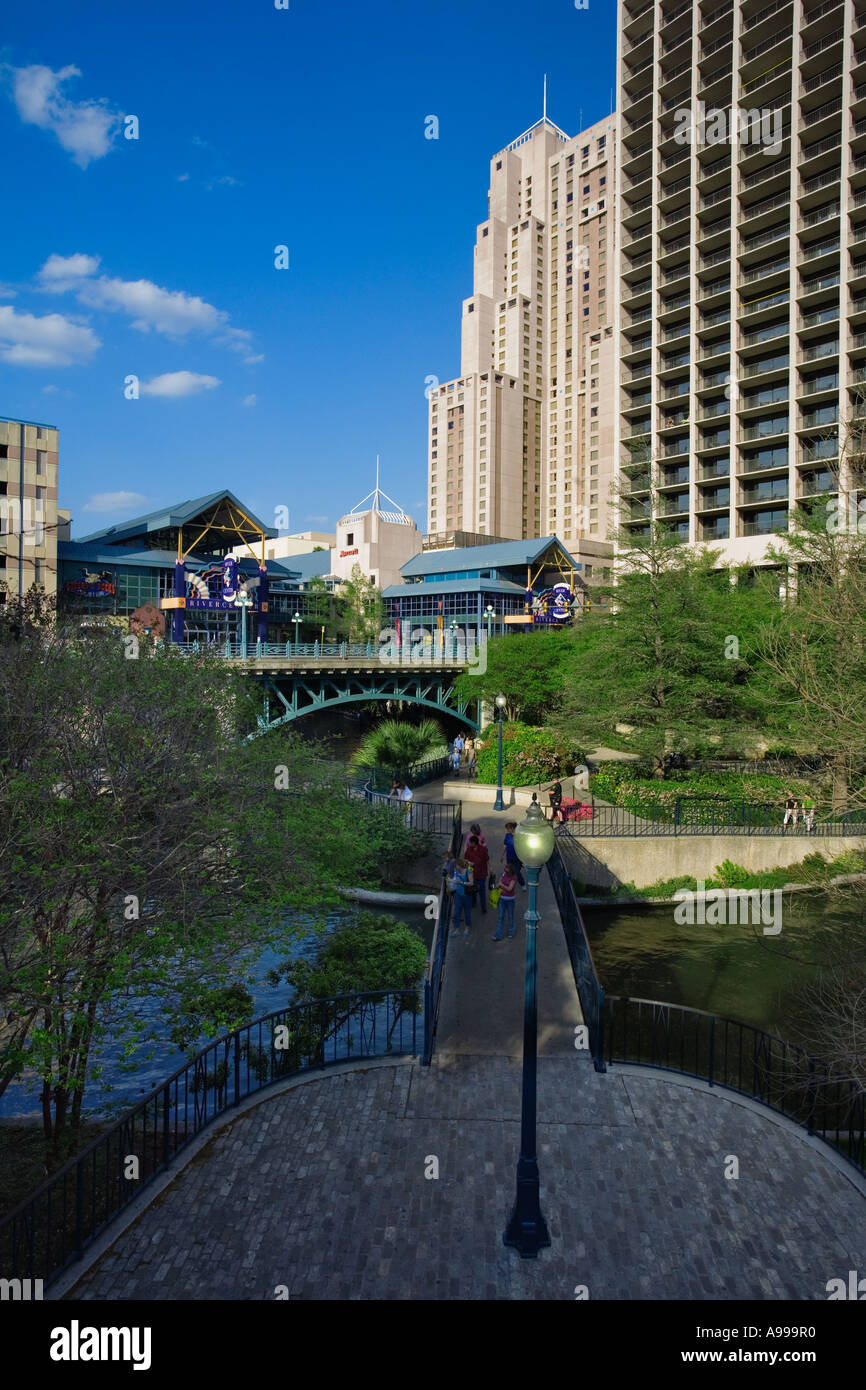 San Antonio Riverwalk and surrounding architecture. Texas Stock Photo ...