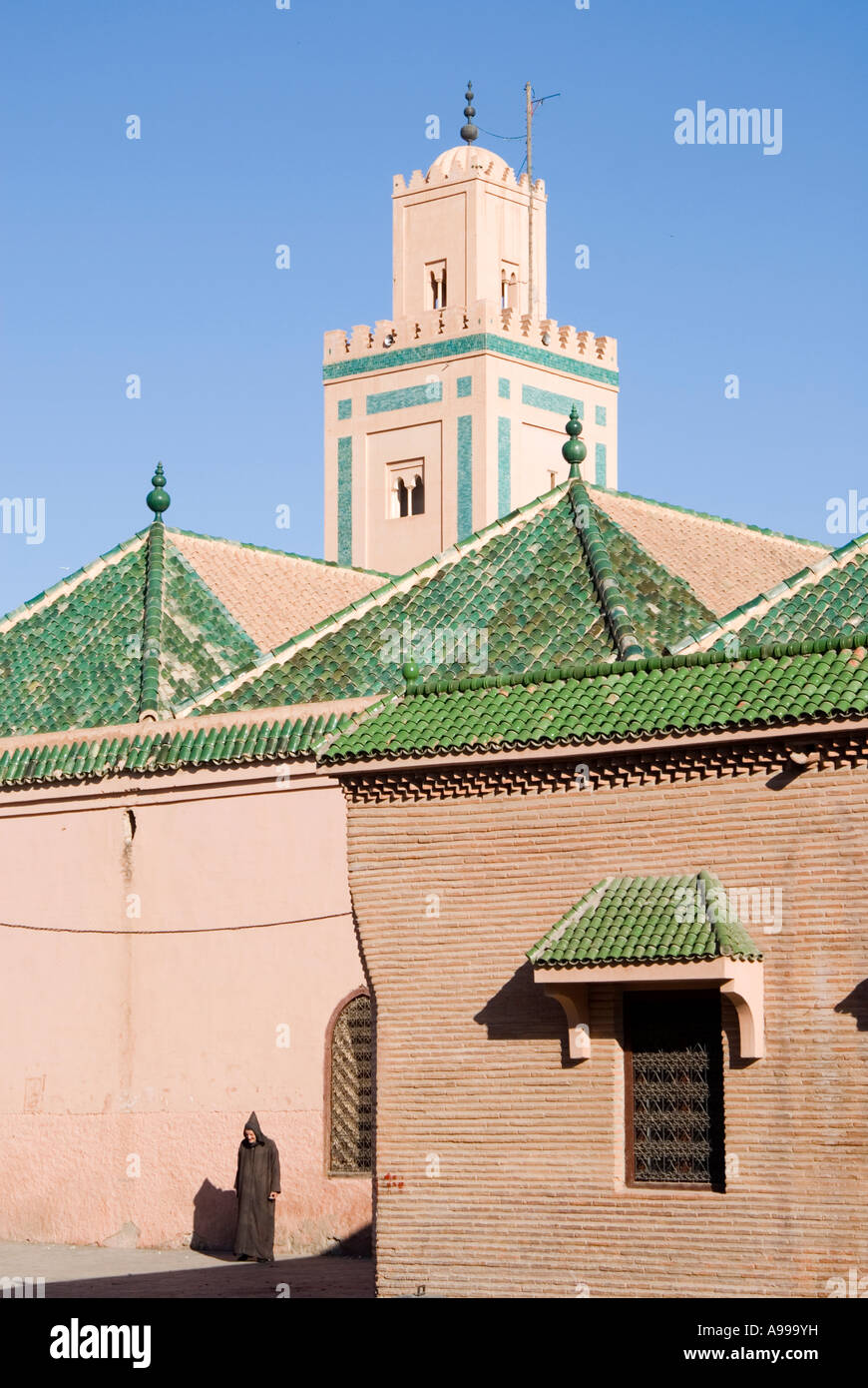 Ali Ben Youssef Mosque inside the medina of Marrakesh Morocco Stock ...