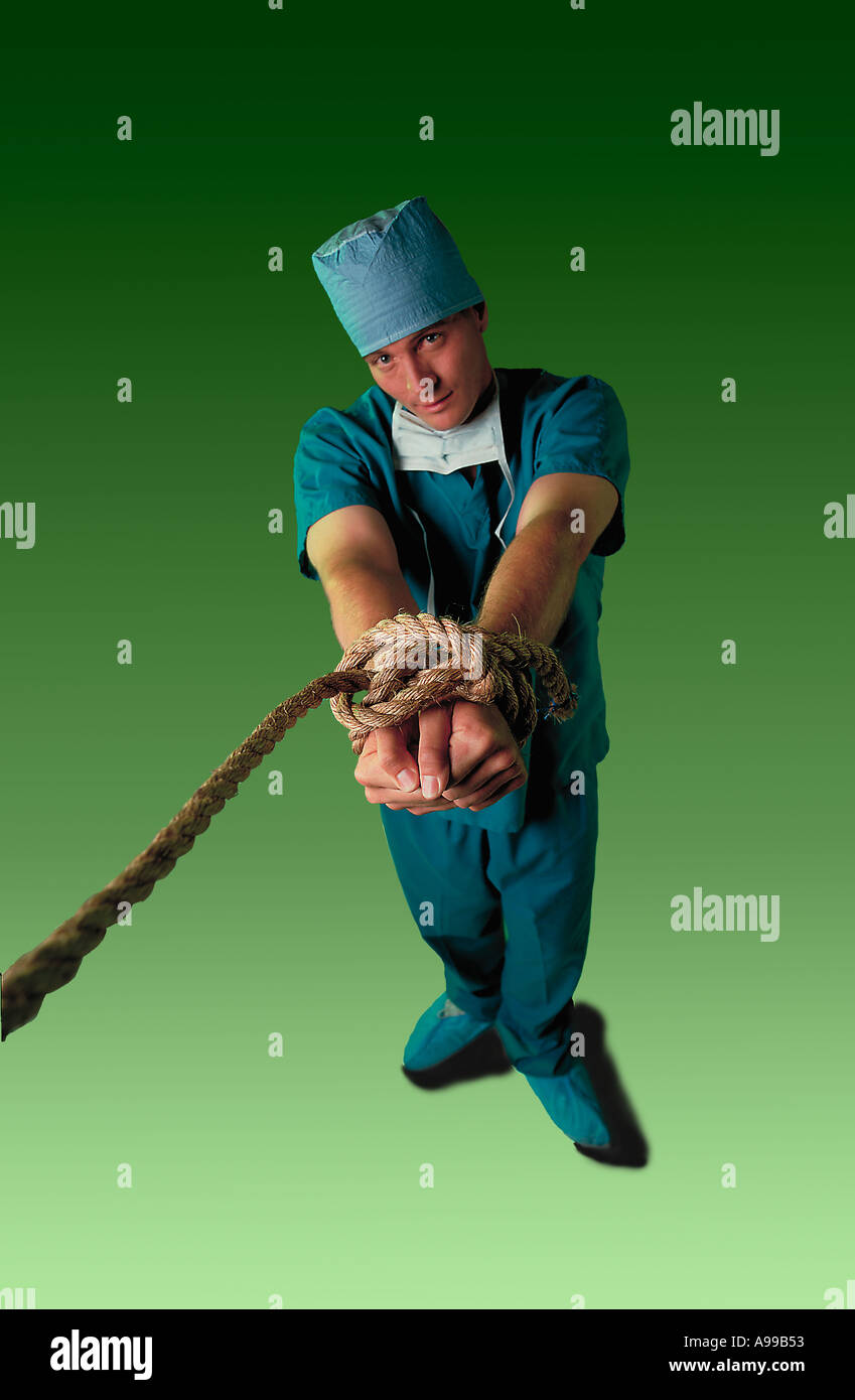 Wrists tied hi-res stock photography and images - Alamy