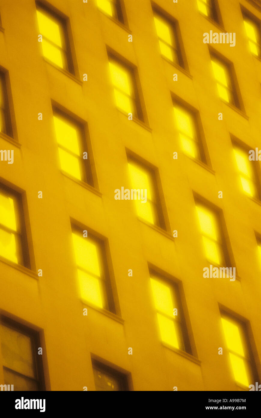 WINDOWS ON BUILDING, AMBER COLOR Stock Photo - Alamy