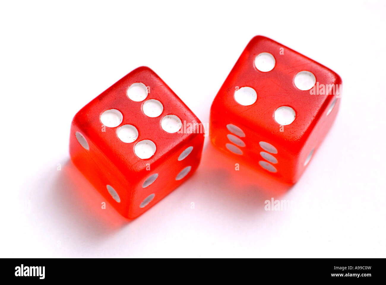Red dice four Cut Out Stock Images & Pictures - Alamy