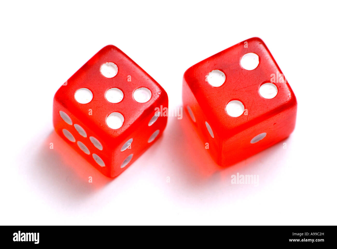 Red dice four Cut Out Stock Images & Pictures - Alamy