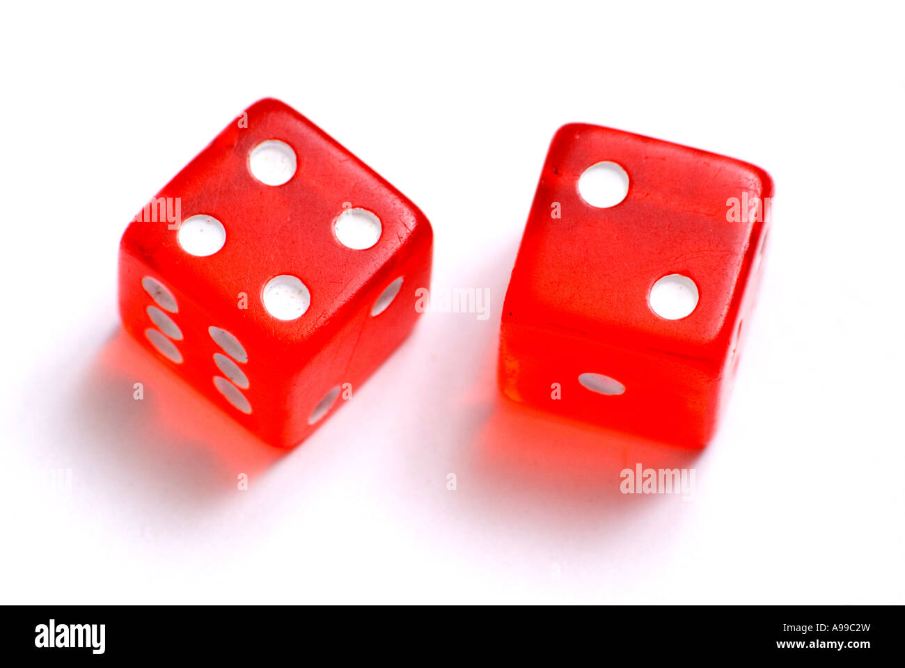 Red dice four Cut Out Stock Images & Pictures - Alamy