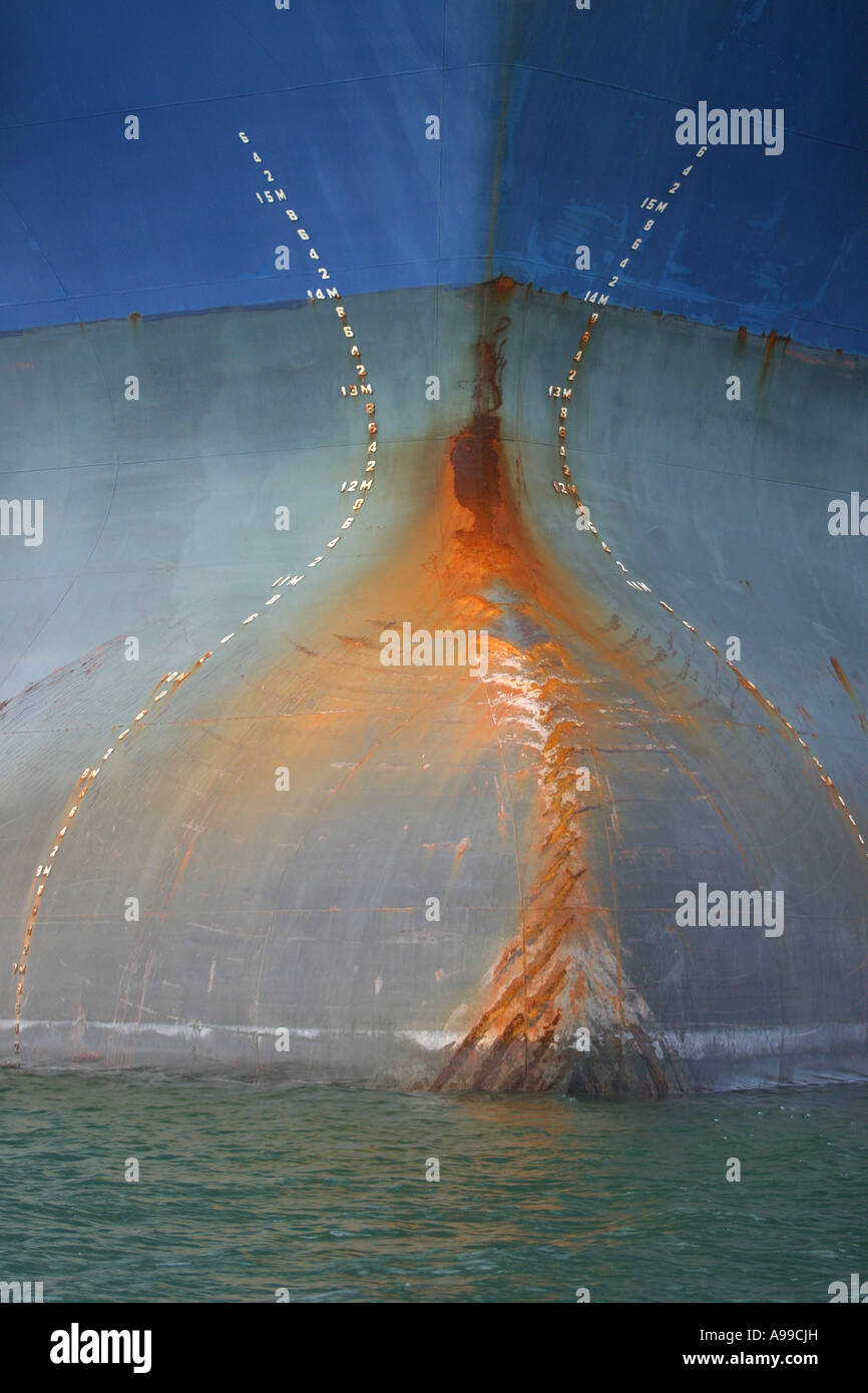 Tanker in Harbour frontside Stock Photo - Alamy