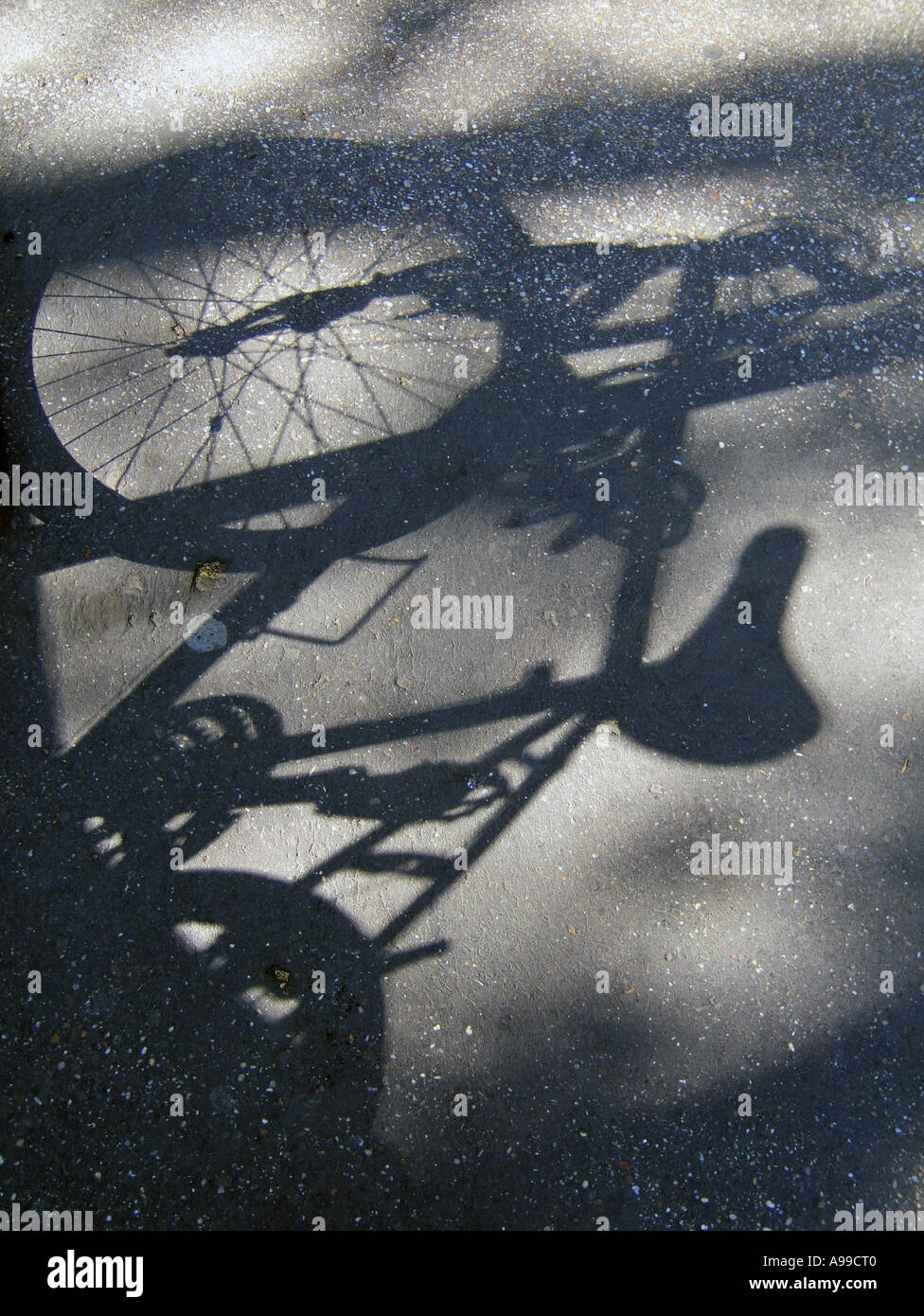 bike shadow on sidewalk road Stock Photo - Alamy