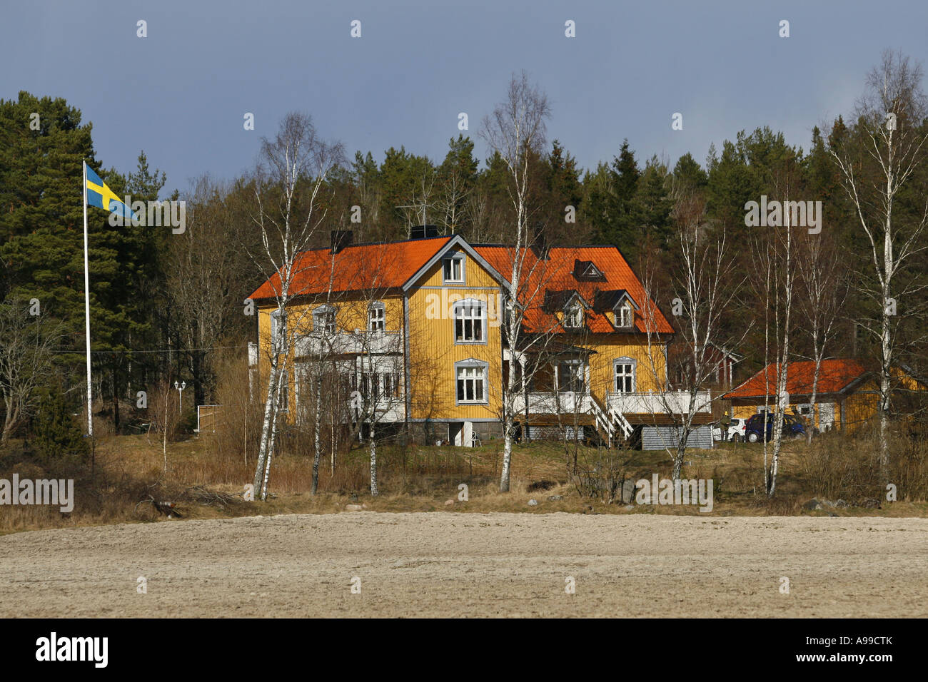 Swedish Cottage in the wood Stock Photo - Alamy