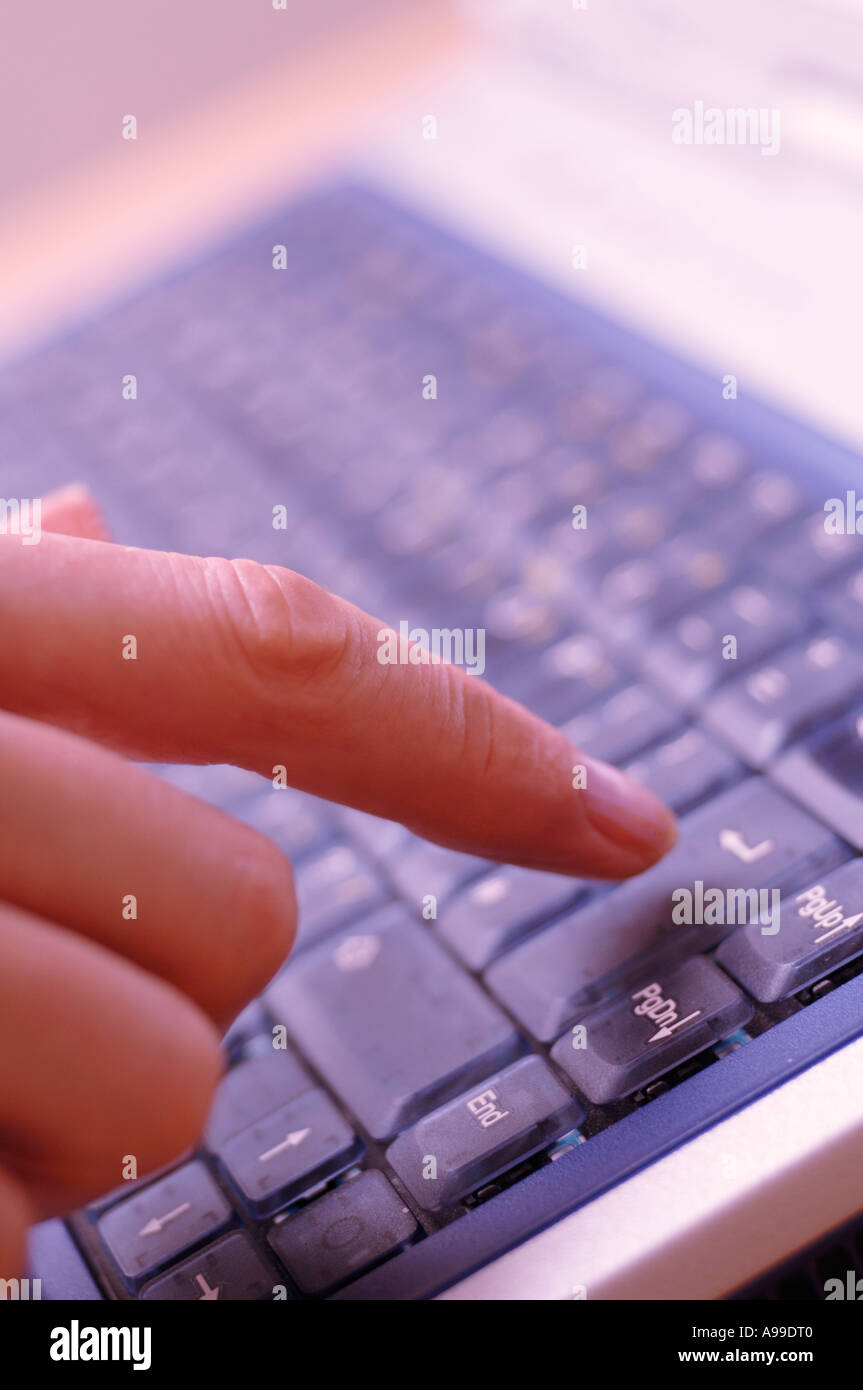 Easy money hand pressing hi-res stock photography and images - Alamy