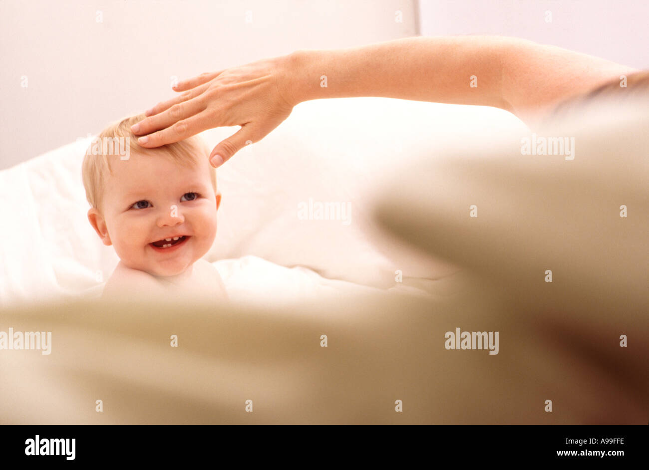 Baby boy reaching out hi-res stock photography and images - Alamy