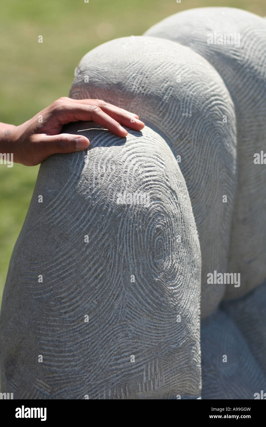 hand finger concrete sculpture Stock Photo - Alamy
