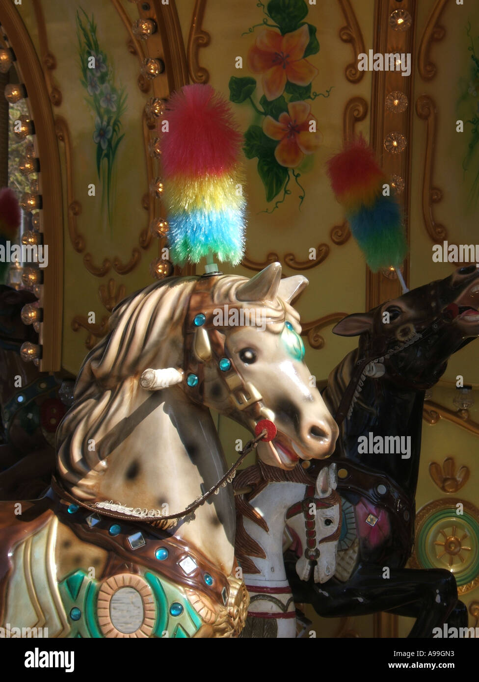 fairground horse ride Stock Photo - Alamy