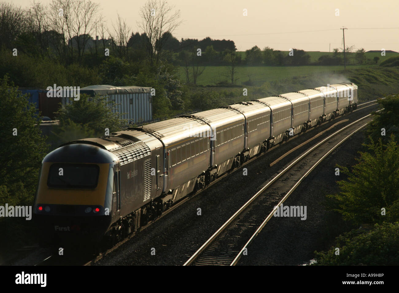 First Great Western High Speed Passenger Train Stock Photo - Alamy