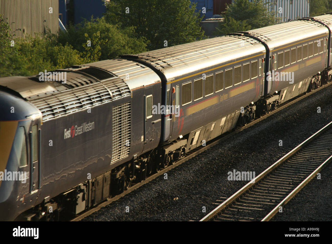 First Great Western High Speed Passenger Train Stock Photo - Alamy