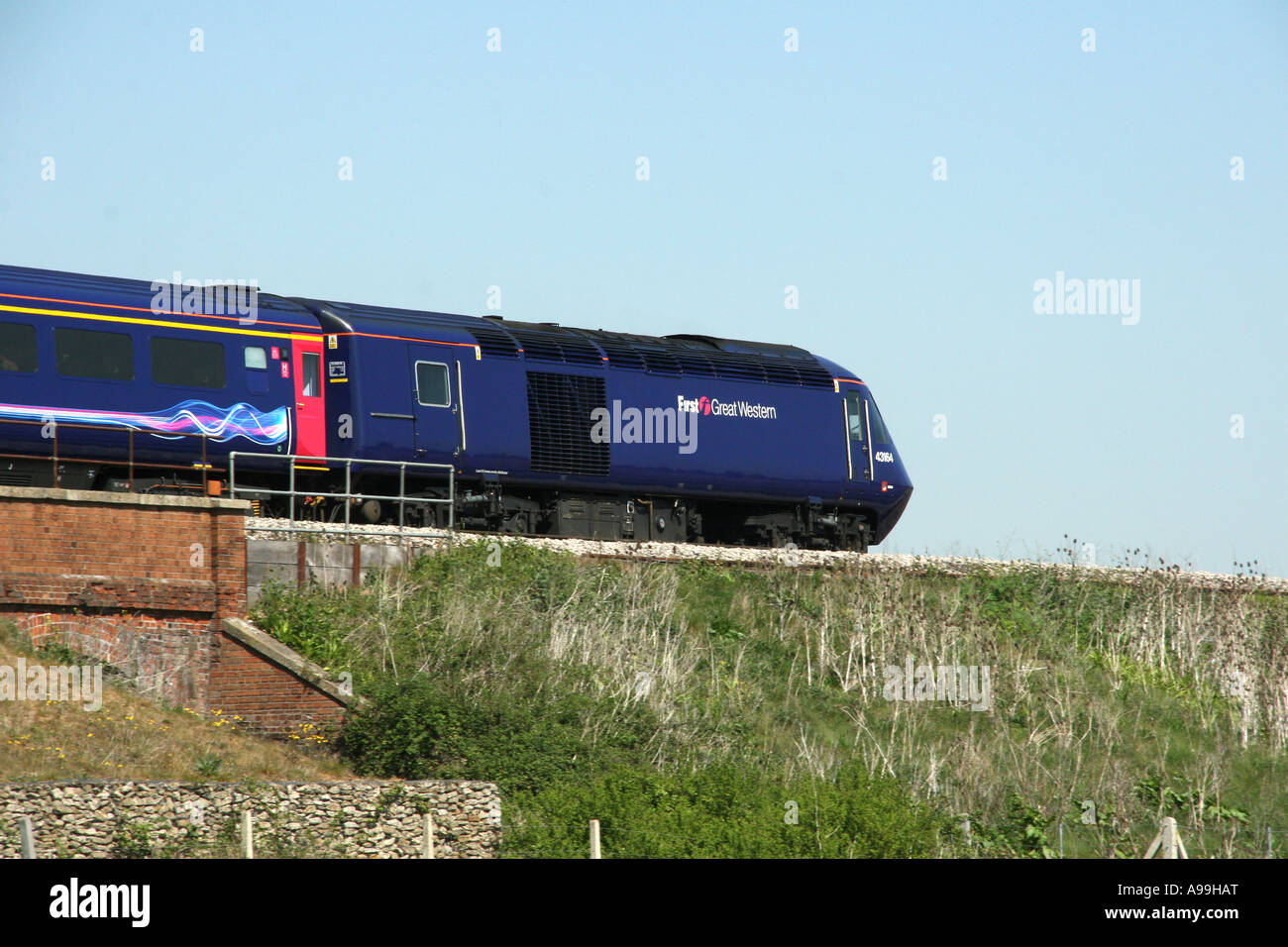 First Great Western High Speed Passenger Train Stock Photo - Alamy