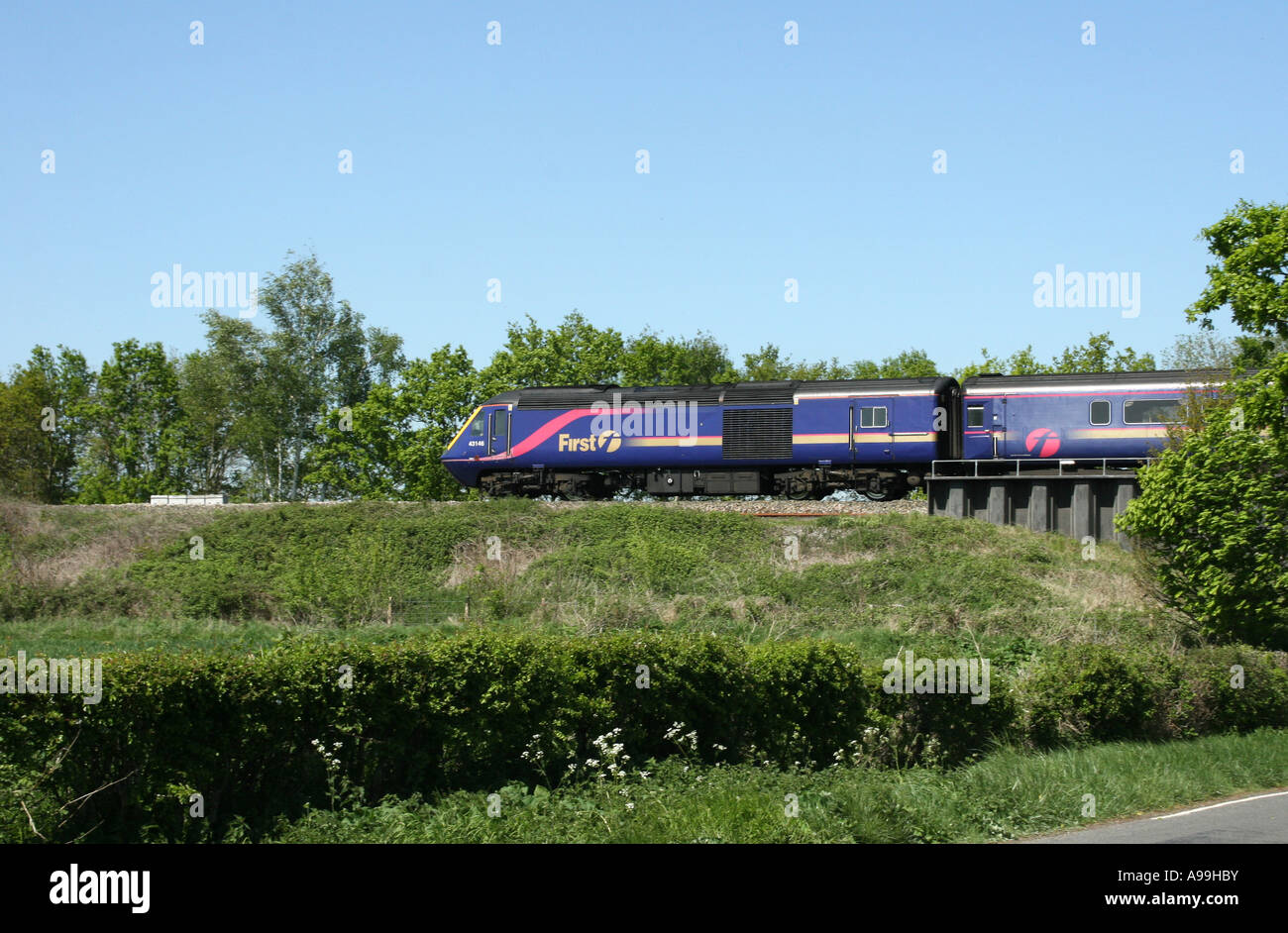 First Great Western High Speed Passenger Train Stock Photo - Alamy