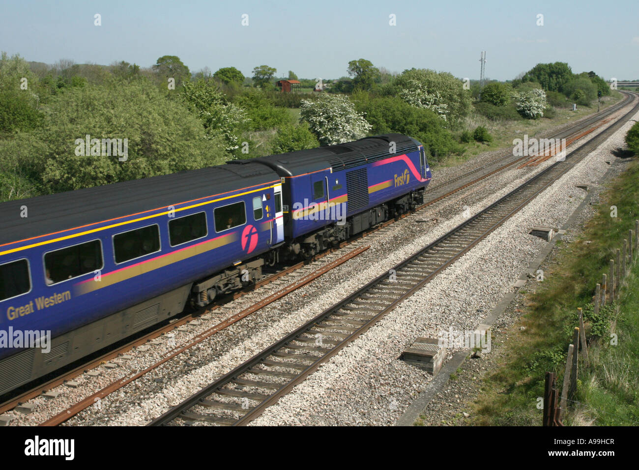 First Great Western High Speed Passenger Train Stock Photo - Alamy