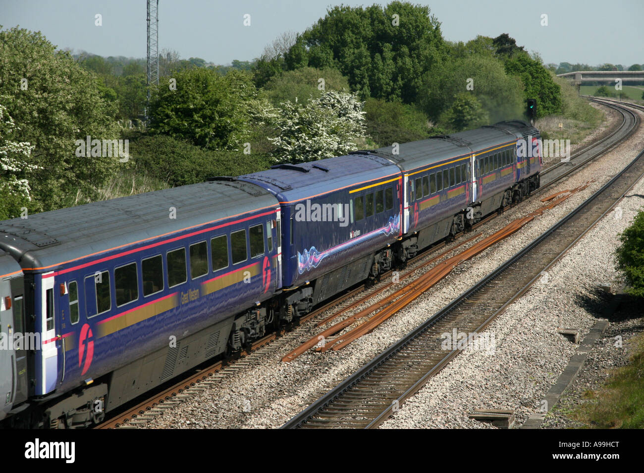 First Great Western High Speed Passenger Train Stock Photo - Alamy
