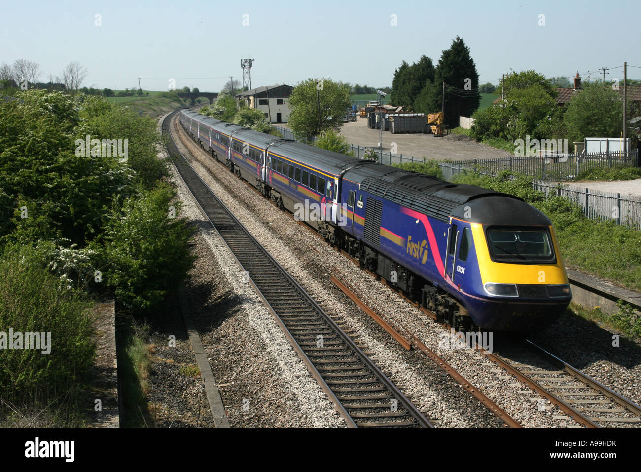 First Great Western High Speed Passenger Train Stock Photo - Alamy