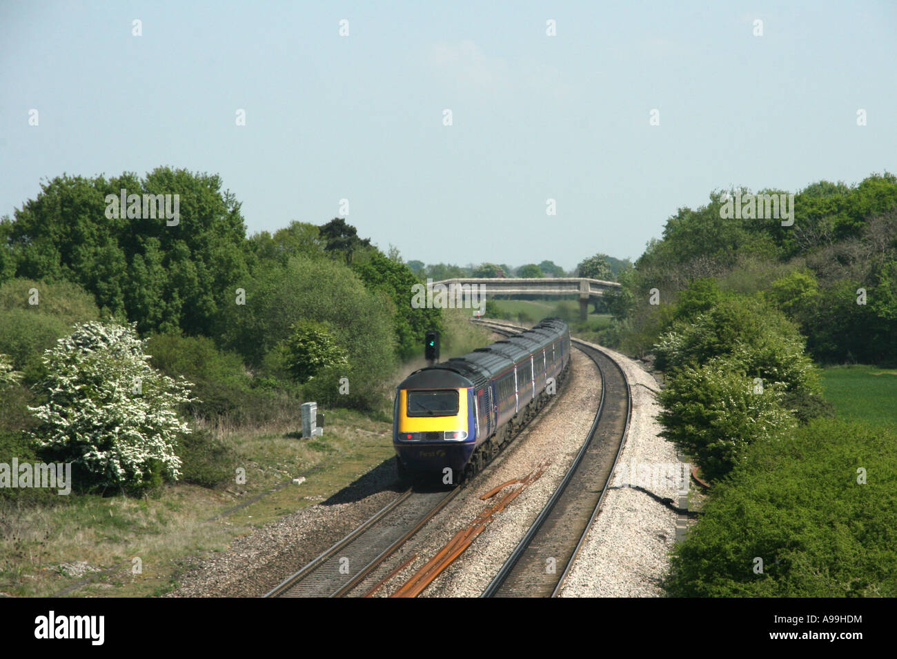 First class great western railway train carriage hi-res stock ...