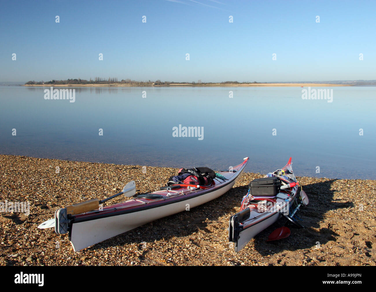 Looking out over the Blackwater Estuary to Osea Island Stock Photo - Alamy