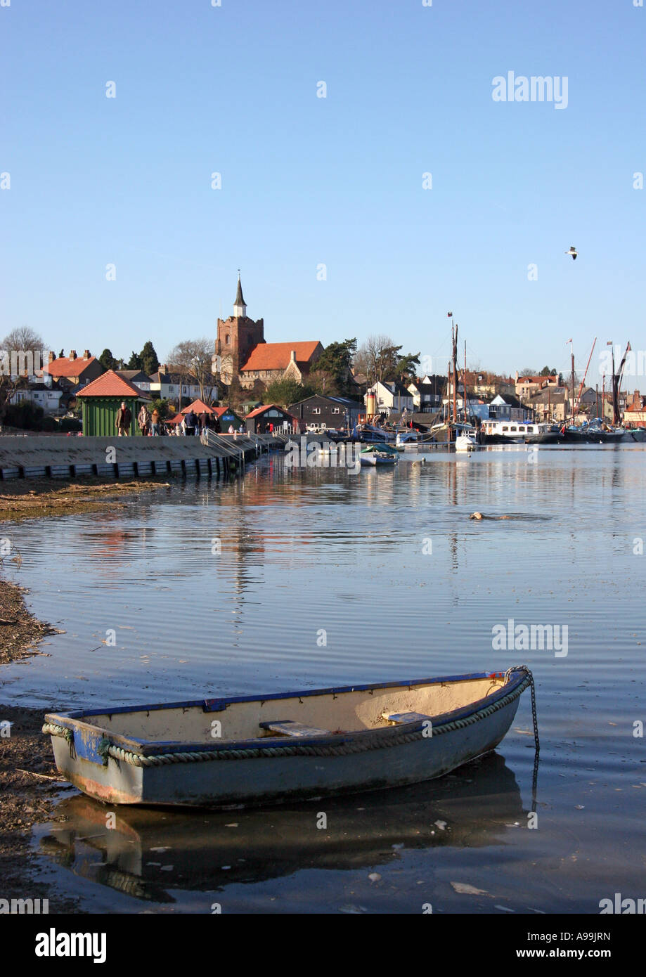 Maldon Essex taken from the water Stock Photo - Alamy