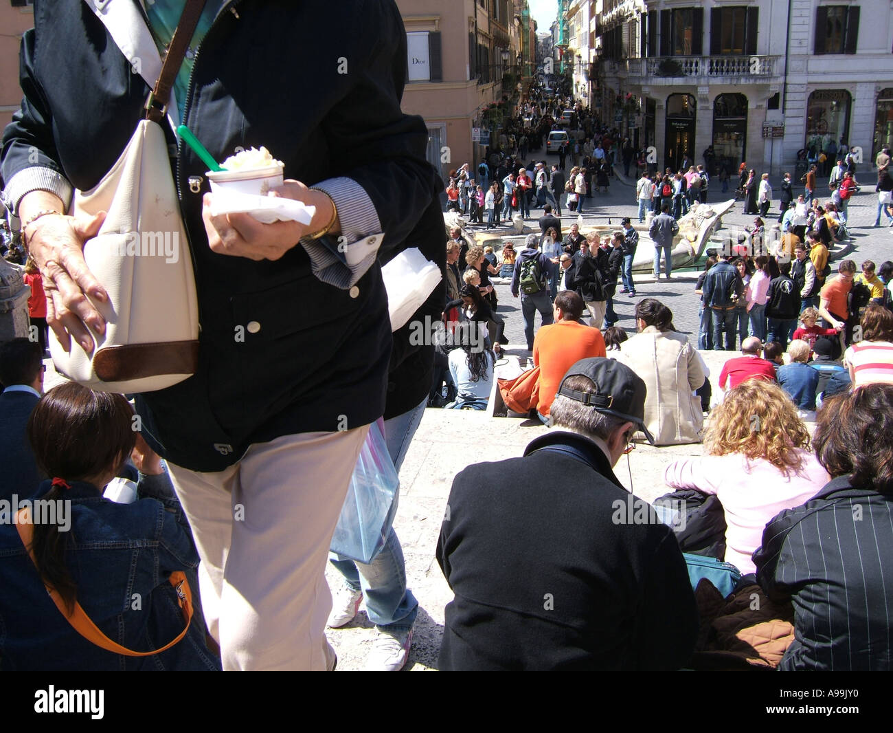 Rome spanish steps ice hi-res stock photography and images - Alamy