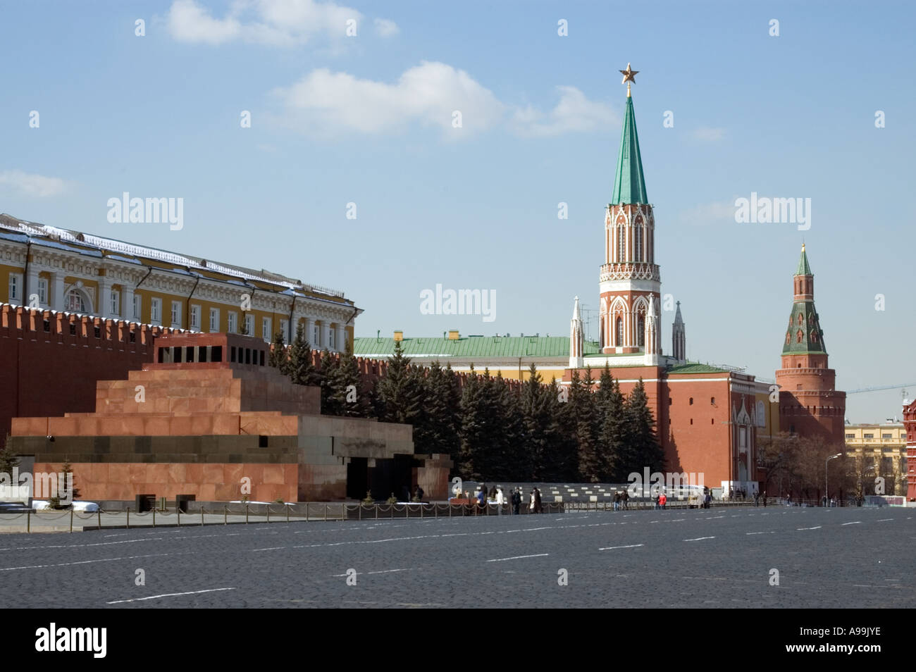 Kremlin and Lenin Mausoleum Red Square Moscow Russia 2006 Stock Photo ...