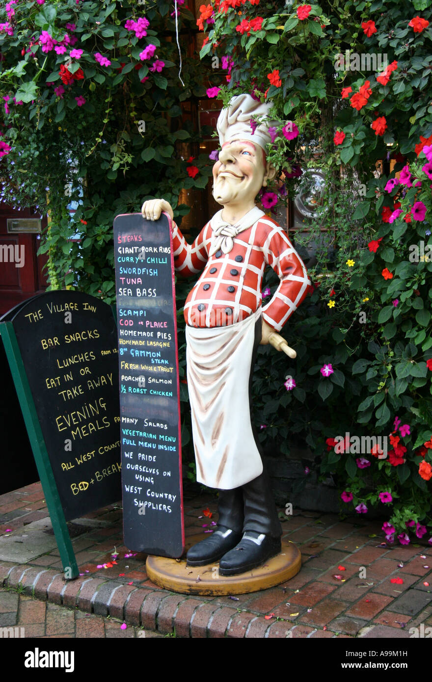 Menu board for a restaurant Stock Photo - Alamy
