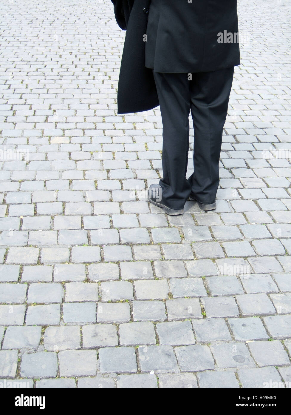 Archway concept man suit commuter businessman stand still square hi-res ...