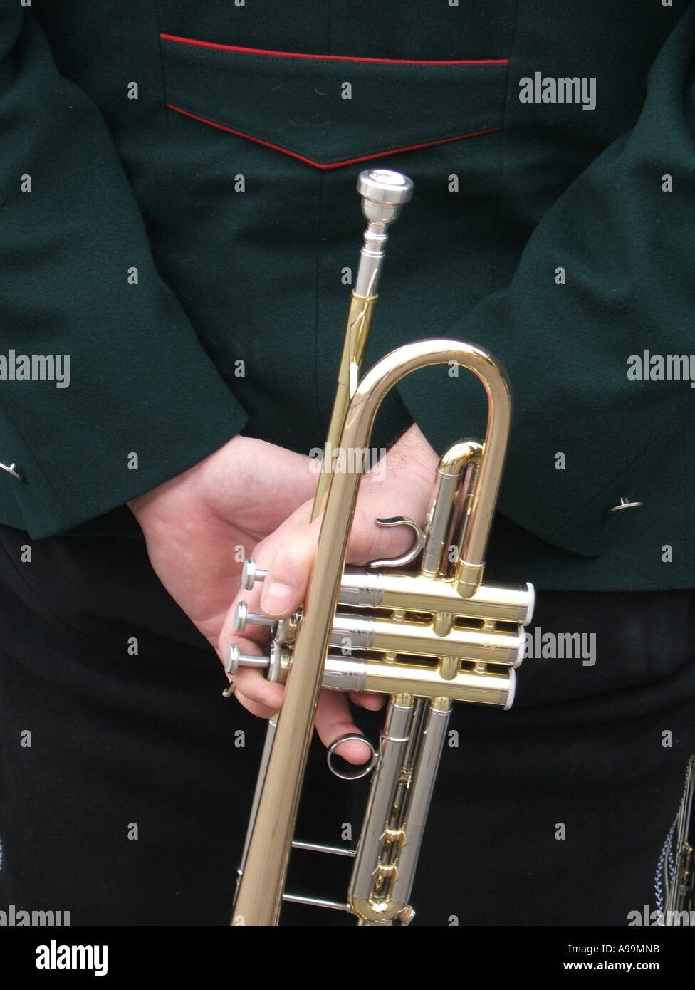 brass band player Stock Photo - Alamy