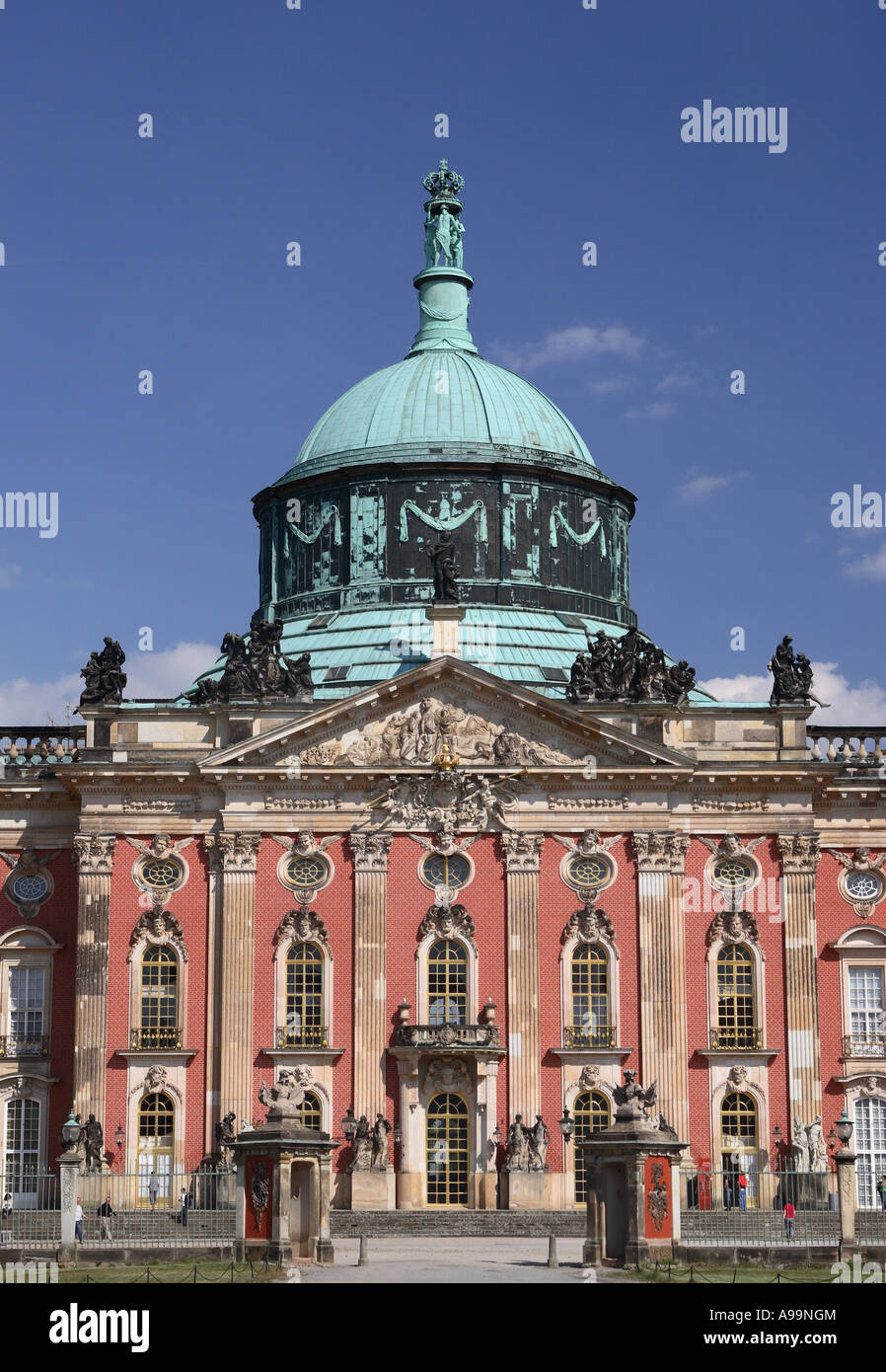 The New Palace in the estate of Potsdam near Berlin in Germany Stock ...