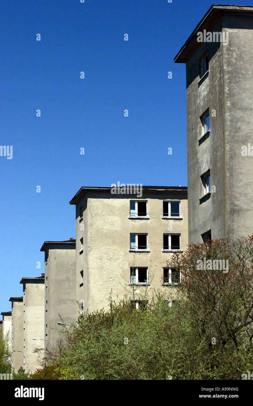 The massive Prora complex a Nazi planned holiday resort on the island ...