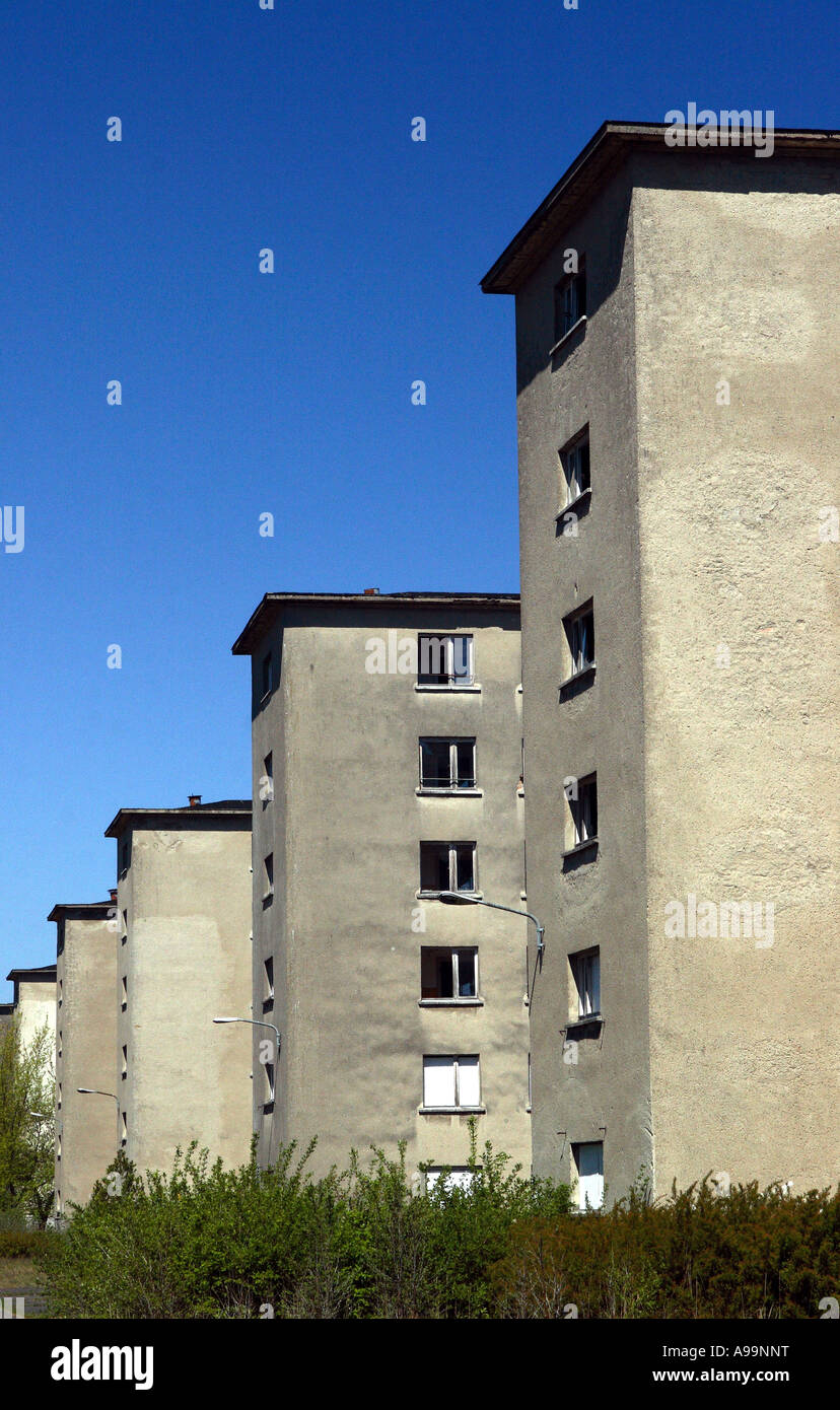 The massive Prora complex a Nazi planned holiday resort on the island ...