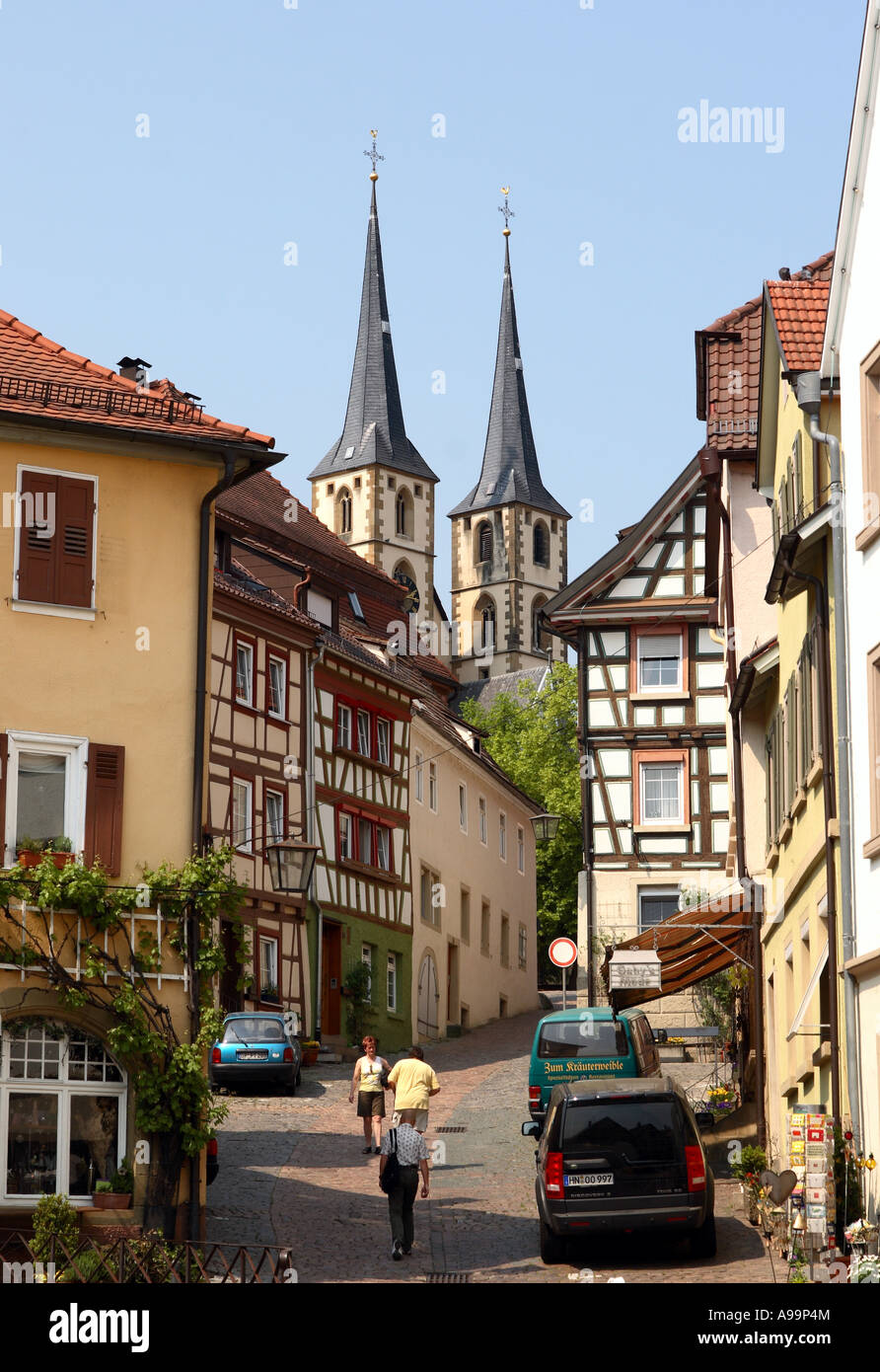 The medieval town of Bad Wimpfen in Baden Wuerttemberg in Germany Stock ...