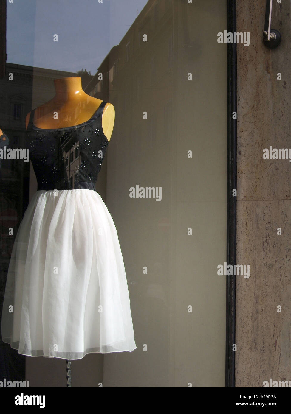 dress in window Stock Photo - Alamy
